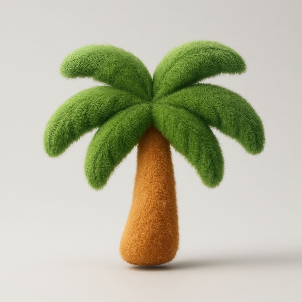 Fuzzy palm tree illustration. | Free Photo Illustration - rawpixel