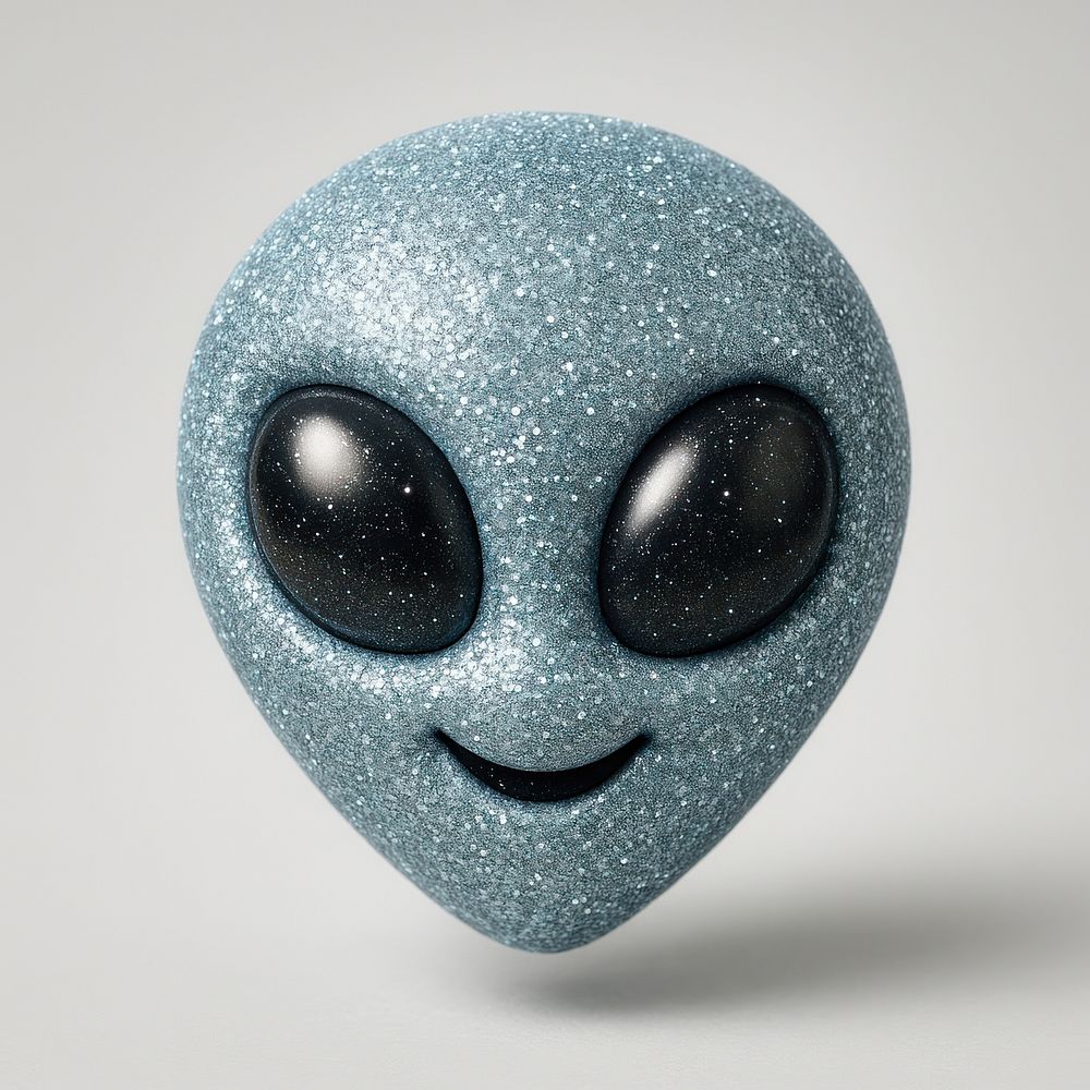 Sparkly alien head illustration | Free Photo Illustration - rawpixel