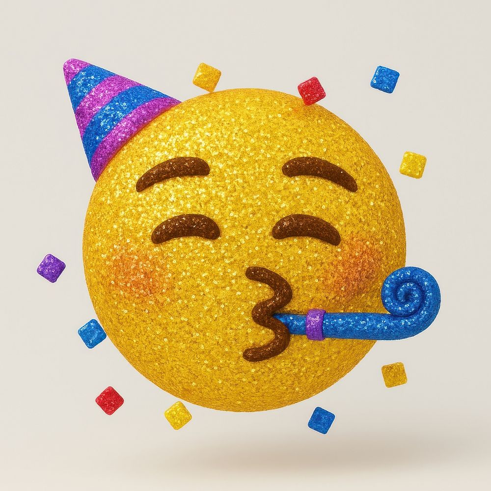 Festive emoji celebration illustration | Free Photo Illustration - rawpixel