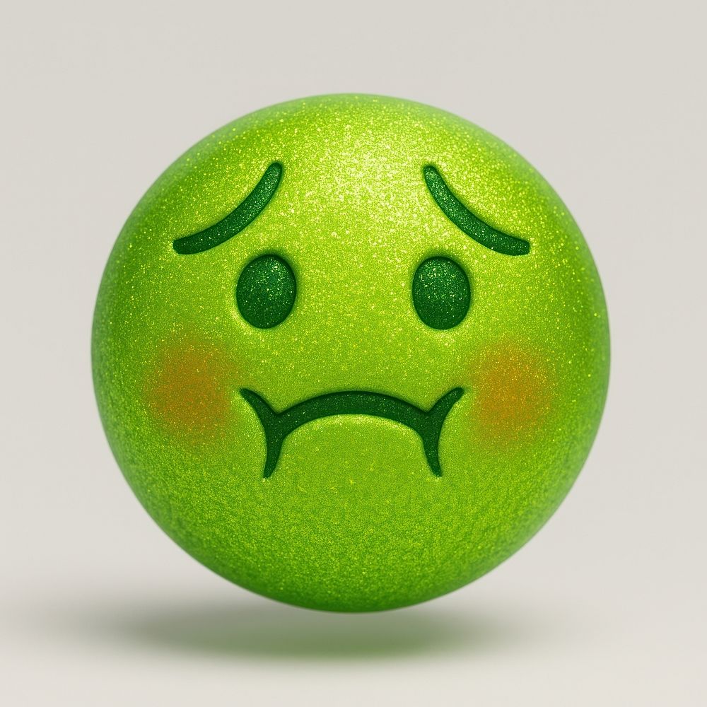 Green sick emoji face illustration | Free Photo Illustration - rawpixel