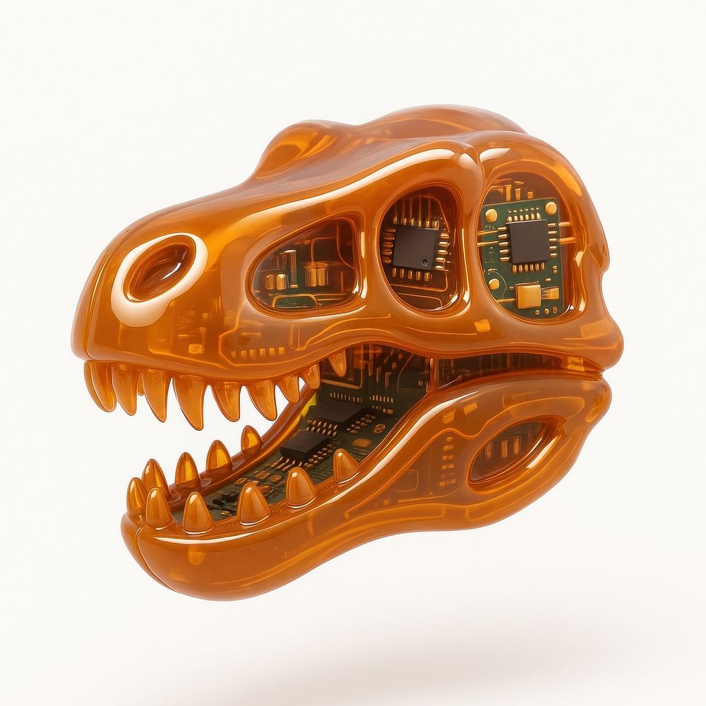 Futuristic dinosaur skull technology | Free Photo Illustration - rawpixel