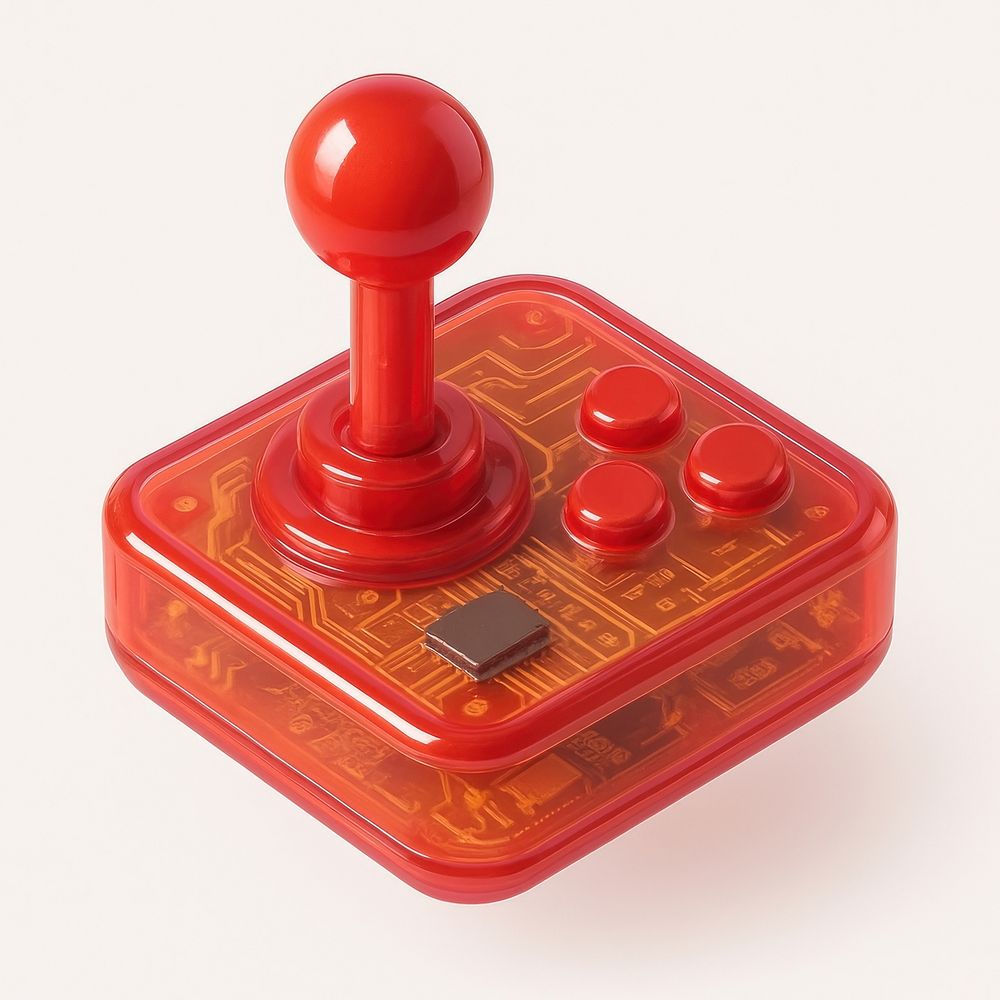 Retro gaming joystick illustration | Free Photo Illustration - rawpixel