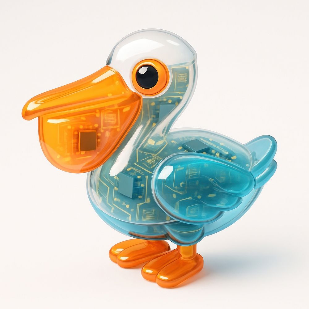 Futuristic robotic duck illustration. | Free Photo Illustration - rawpixel