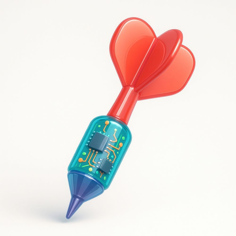 Futuristic dart with circuit design | Free Photo Illustration - rawpixel
