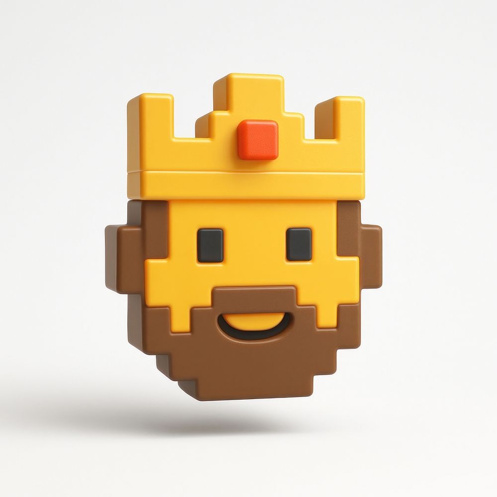 Pixelated king toy design | Free Photo Illustration - rawpixel