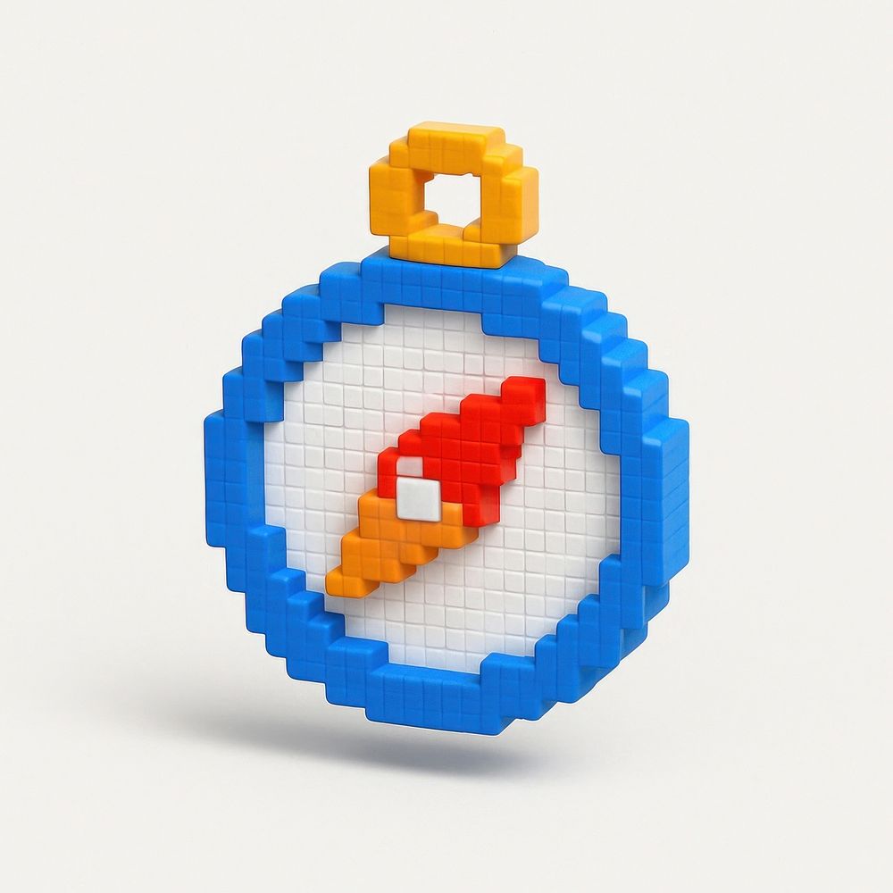 Pixelated rocket badge illustration. | Free Photo Illustration - rawpixel