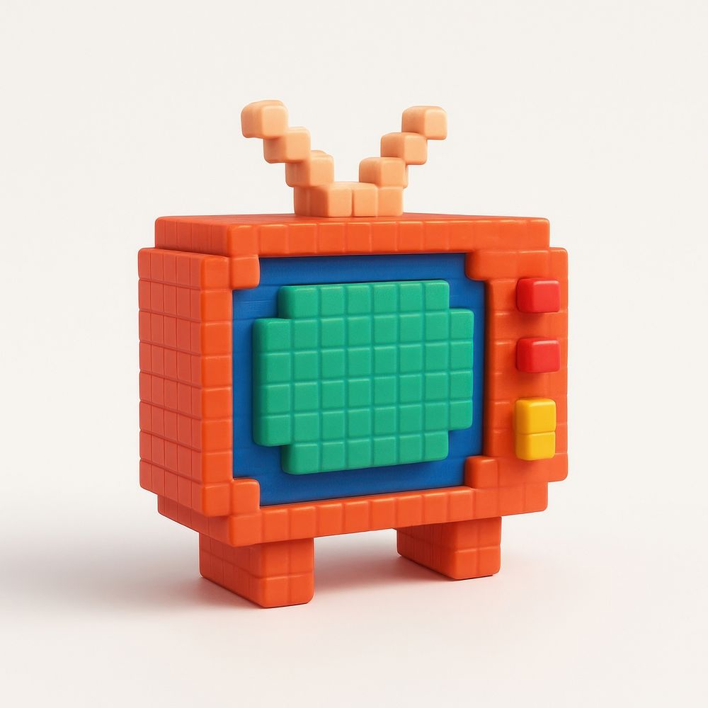 Retro pixelated television illustration | Free Photo Illustration ...