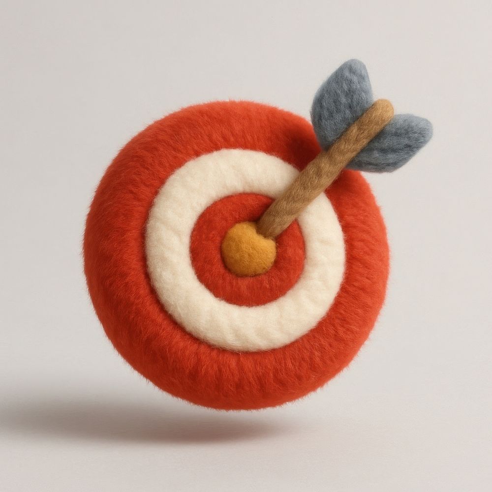 Felt target with arrow illustration | Free Photo Illustration - rawpixel