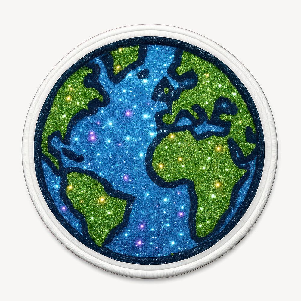 Sparkling Earth globe illustration | Free Photo Illustration - rawpixel