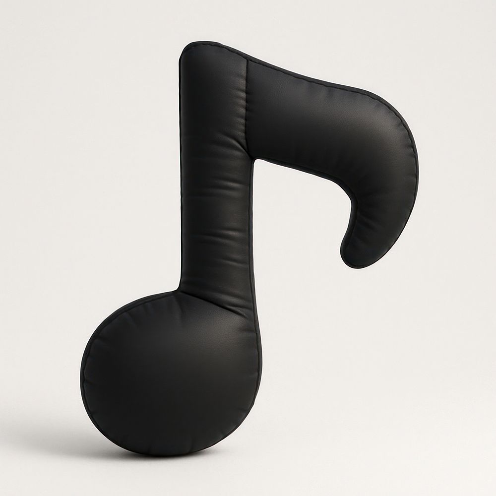Plush black musical note. | Free Photo Illustration - rawpixel