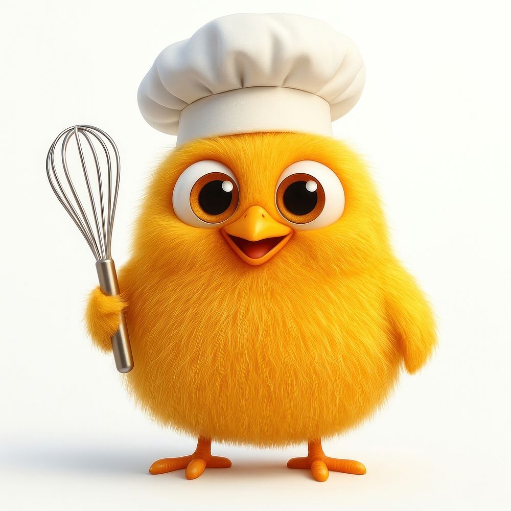 Cute chick chef illustration | Free Photo Illustration - rawpixel