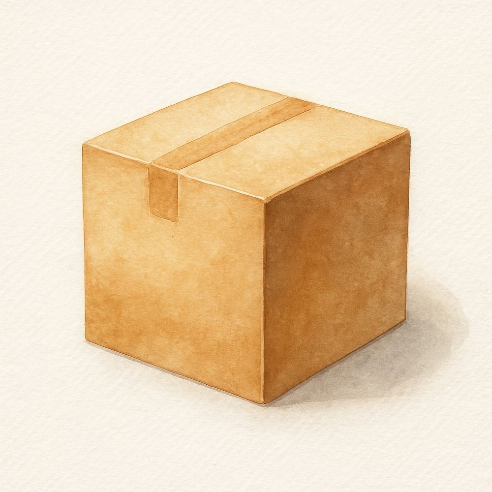 Simple cardboard box illustration | Free Photo Illustration - rawpixel
