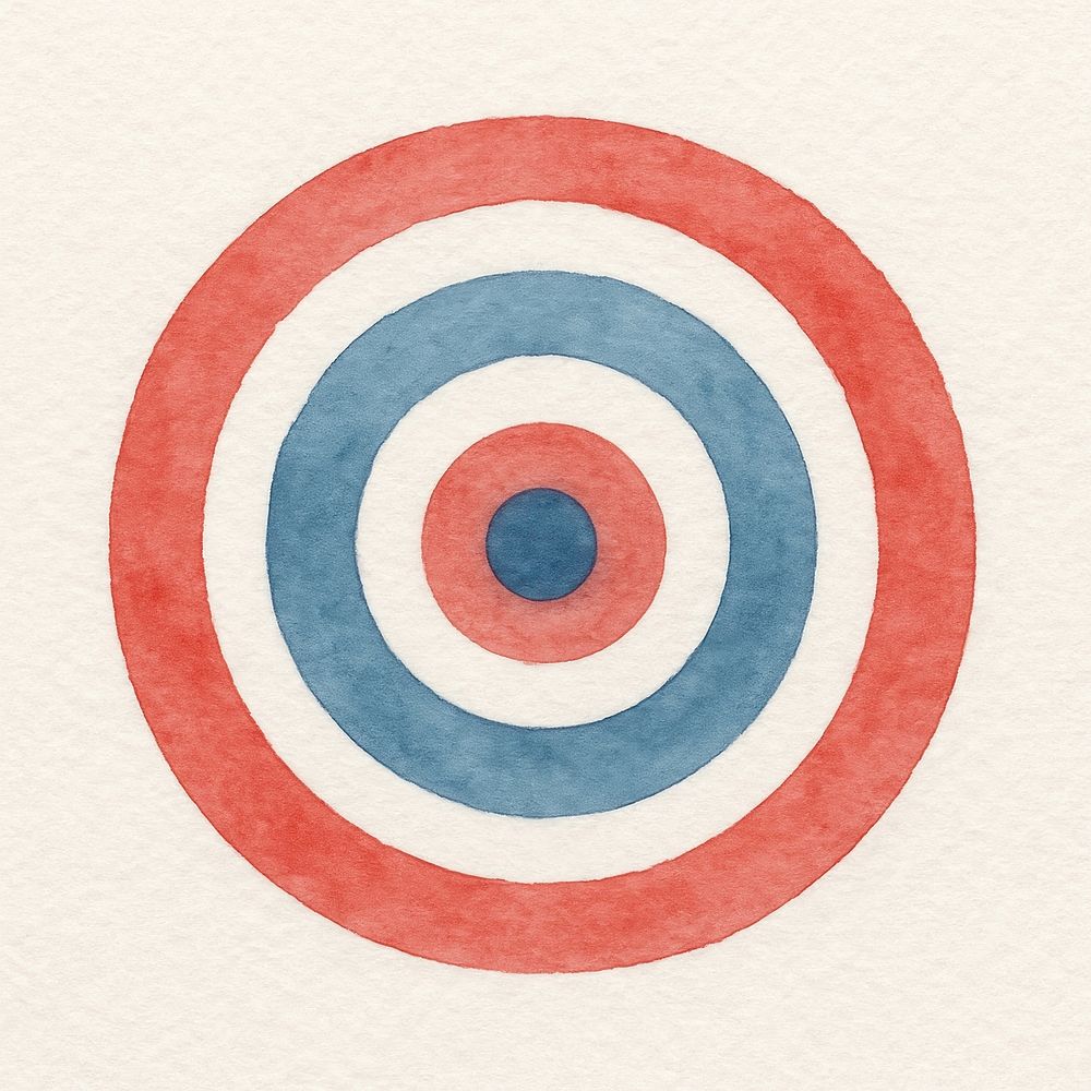 Colorful concentric circle illustration. | Free Photo Illustration ...