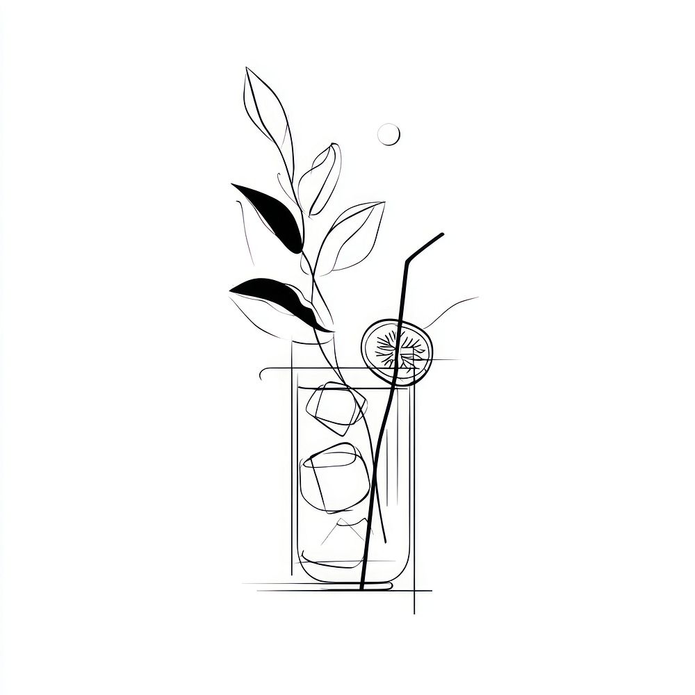 Summer drink drawing illustration simple | Free Photo Illustration ...