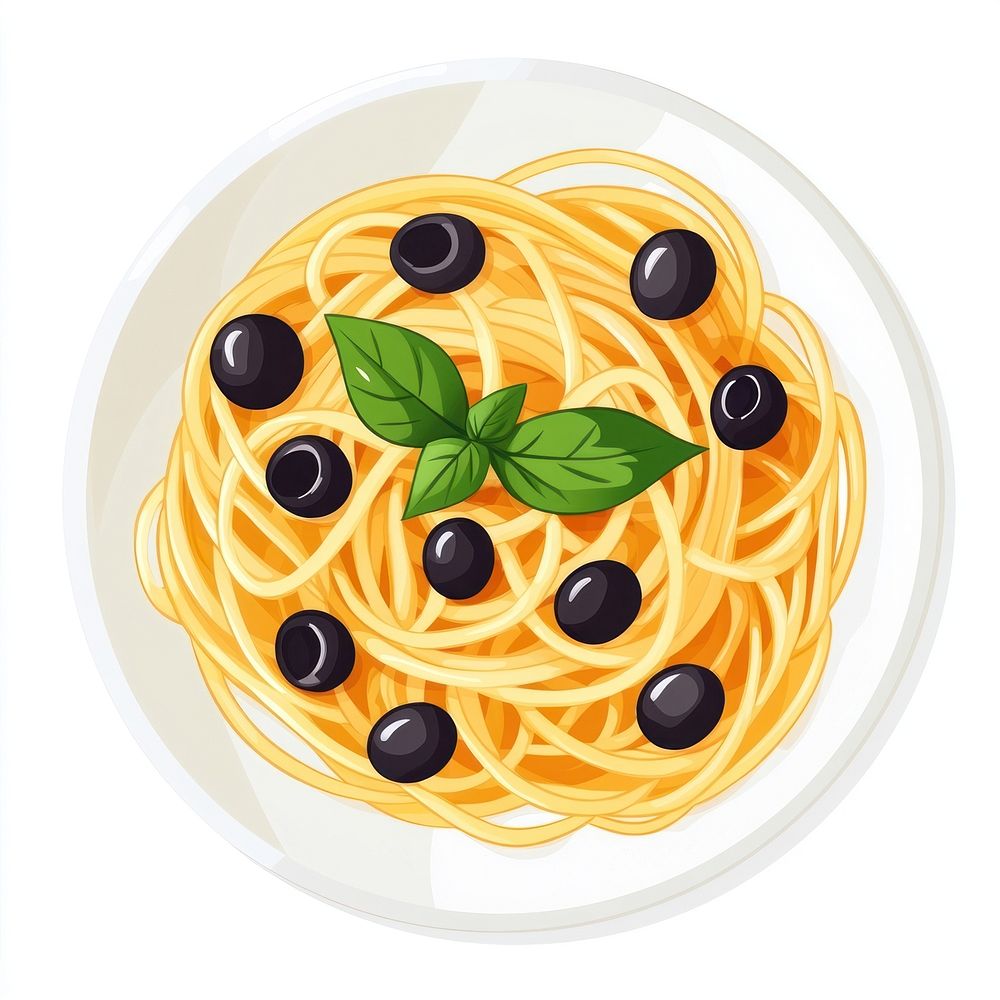 Pasta food illustration spaghetti vector | Free Vector - rawpixel