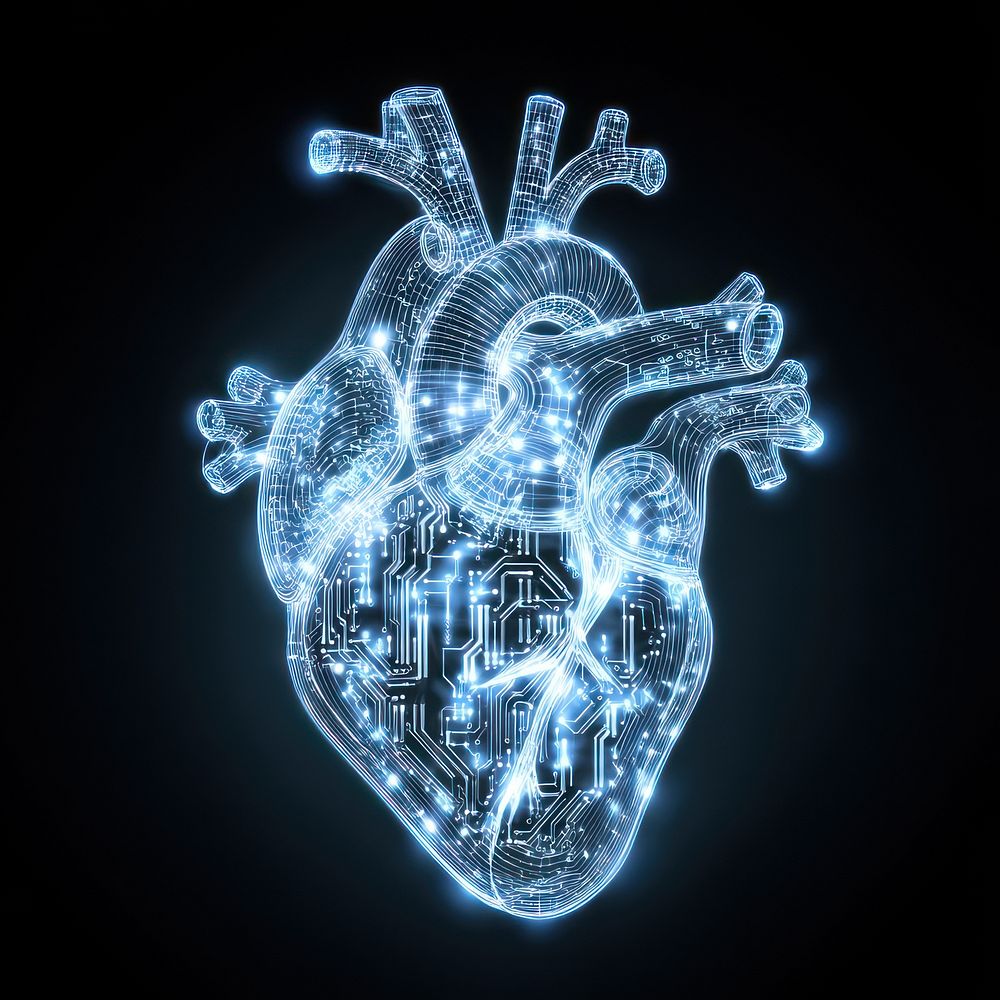 Robotic heart core digital circuit | Free Photo Illustration - rawpixel