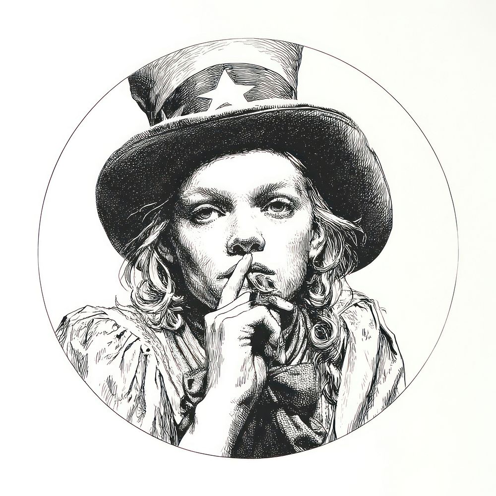 Uncle Sam portrait drawing art | Free Photo Illustration - rawpixel