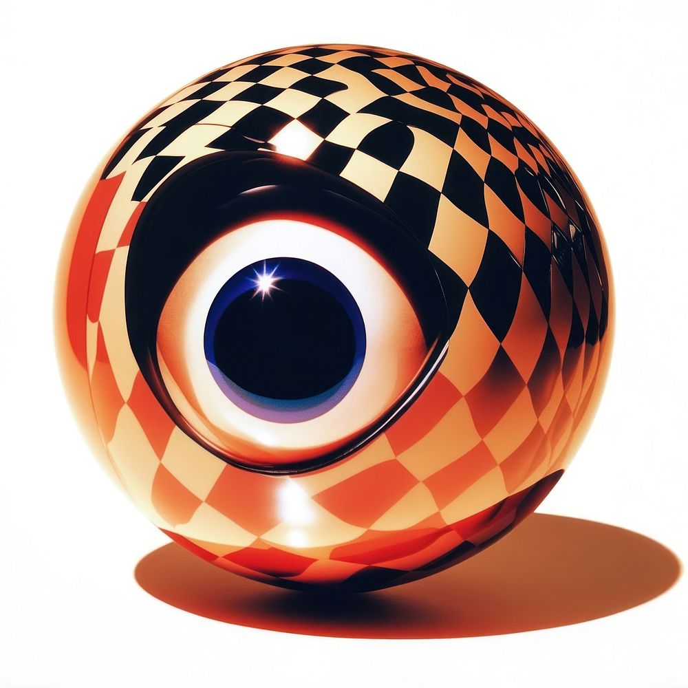 Optical illusion sphere reflection checkered | Free Photo Illustration ...