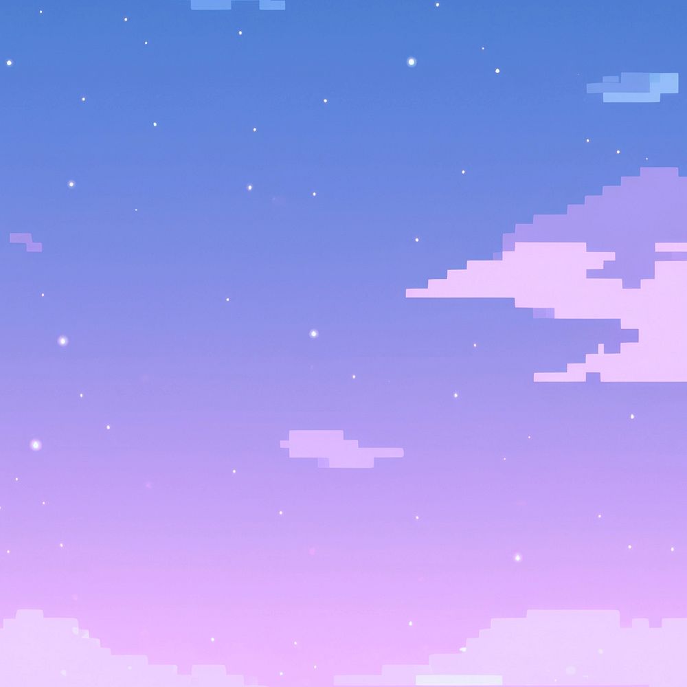 Pixelated dreamy sky background | Premium Photo Illustration - rawpixel