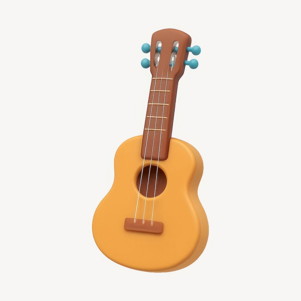 Playful ukulele 3D illustration | Free Photo Illustration - rawpixel