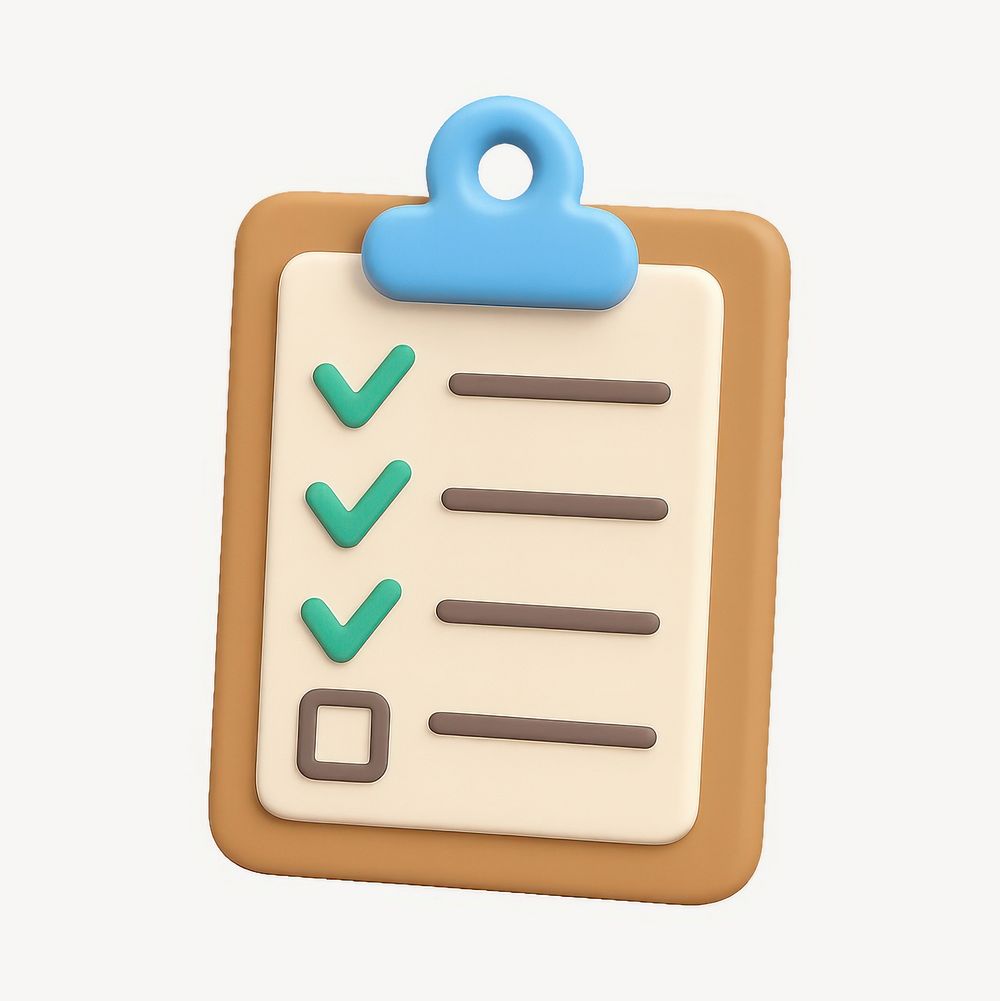 Colorful checklist icon illustration | Free Photo Illustration - rawpixel