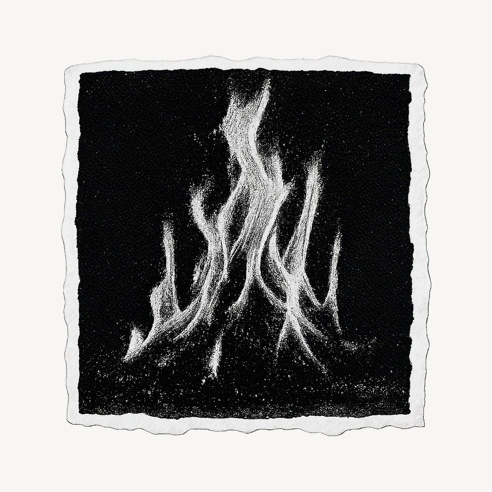 Artistic white chalk fire | Free Photo Illustration - rawpixel