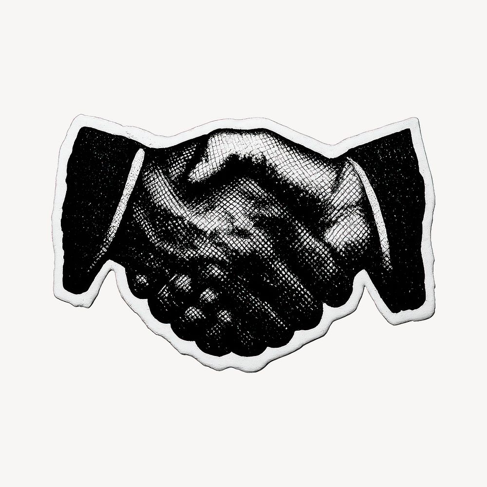 Vintage handshake illustration PNG | Free Photo Illustration - rawpixel