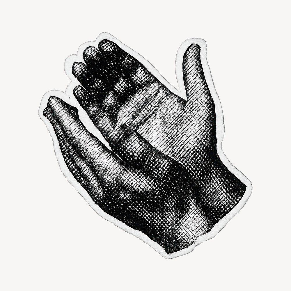Vintage engraved clapping hands | Free Photo Illustration - rawpixel