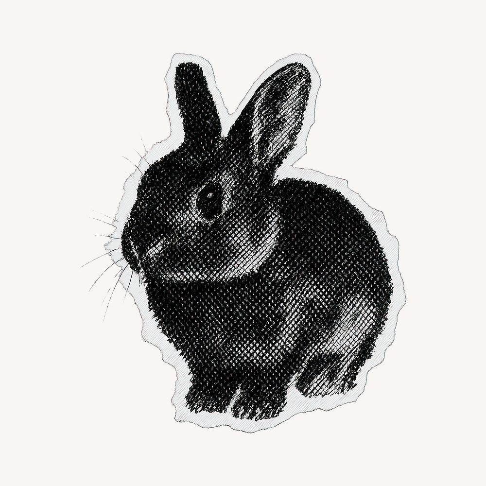 Vintage sketch rabbit illustration | Free Photo Illustration - rawpixel