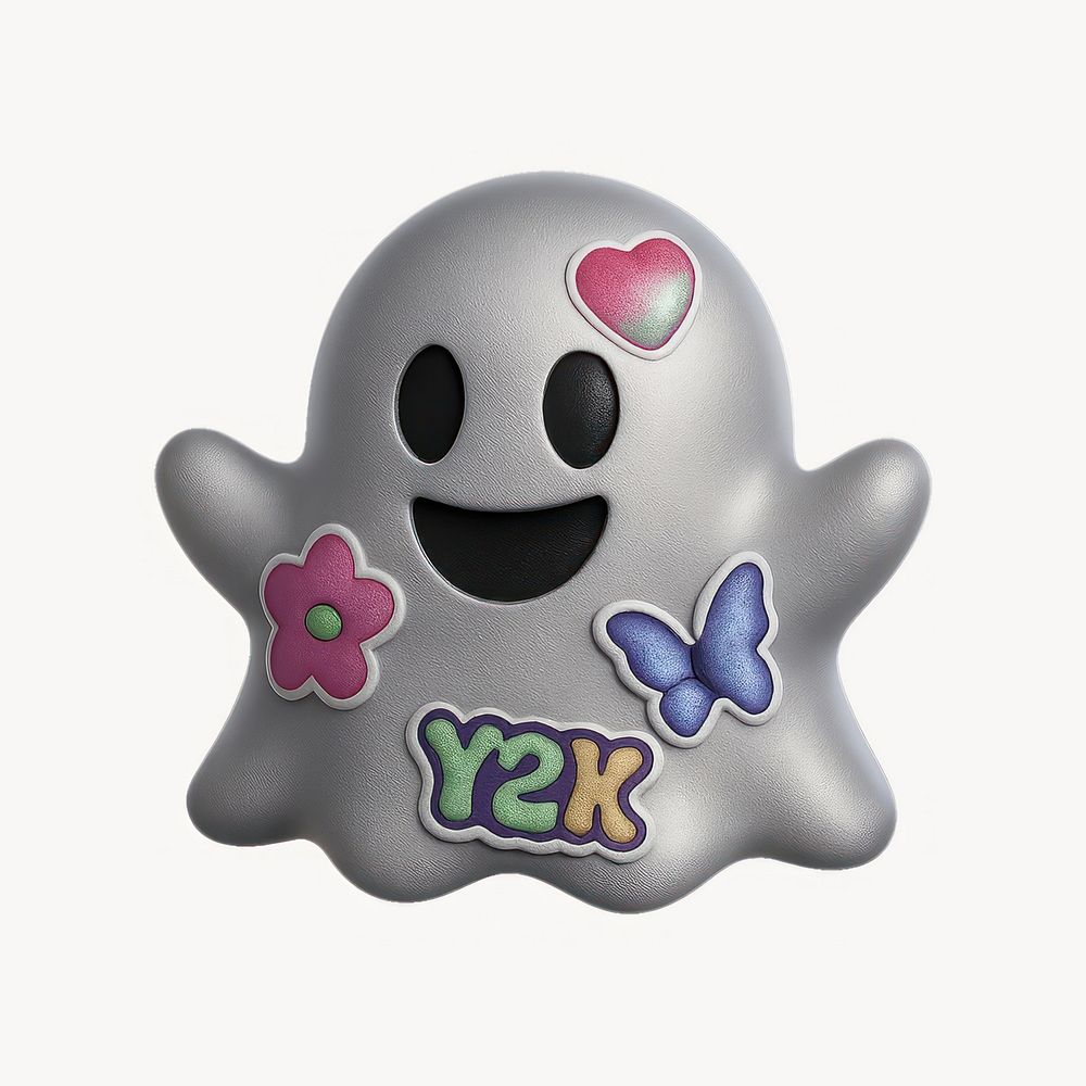 Playful Y2K ghost illustration | Free Photo Illustration - rawpixel