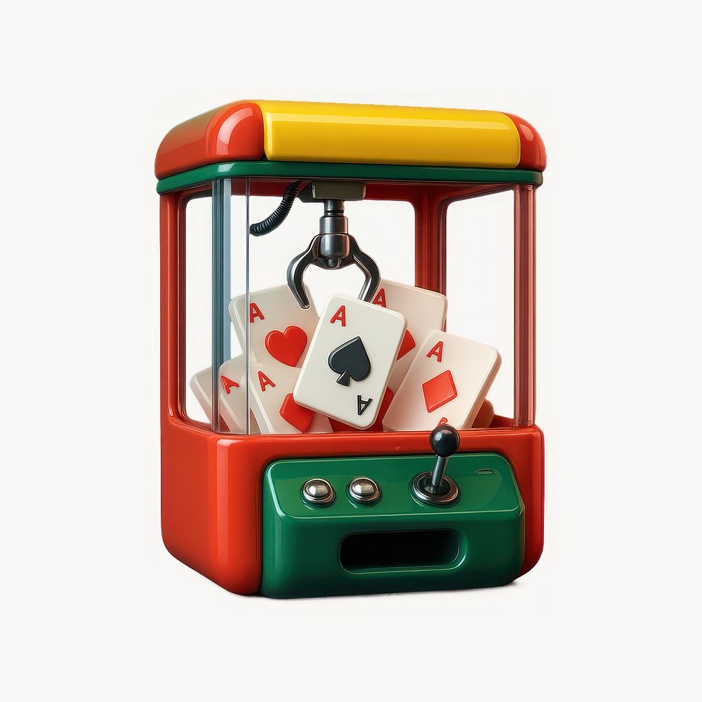Claw machine playing cards | Free Photo Illustration - rawpixel