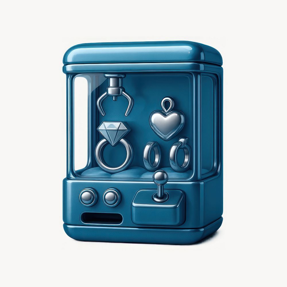 Vintage jewelry claw machine illustration | Free Photo Illustration ...