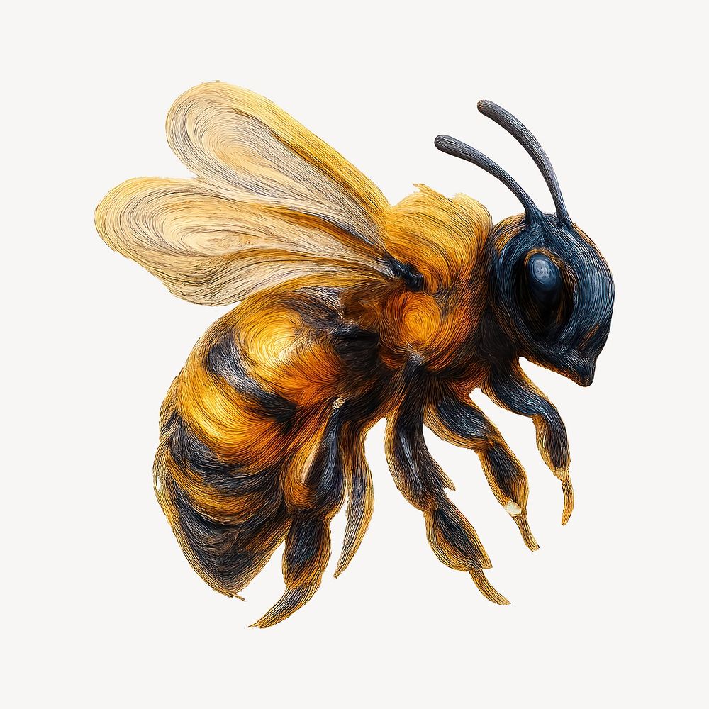 Detailed bee illustration art | Free Photo Illustration - rawpixel