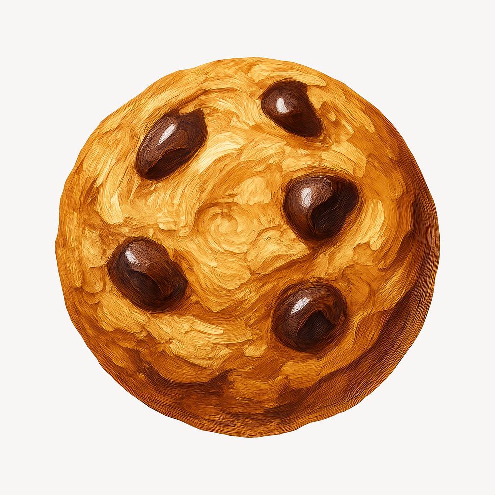 Delicious chocolate chip cookie illustration | Free Photo Illustration ...
