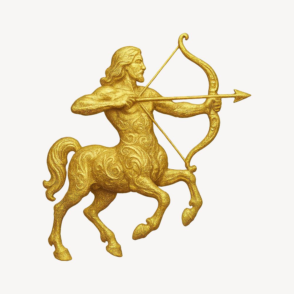 Golden centaur archer mythical creature | Free Photo Illustration ...