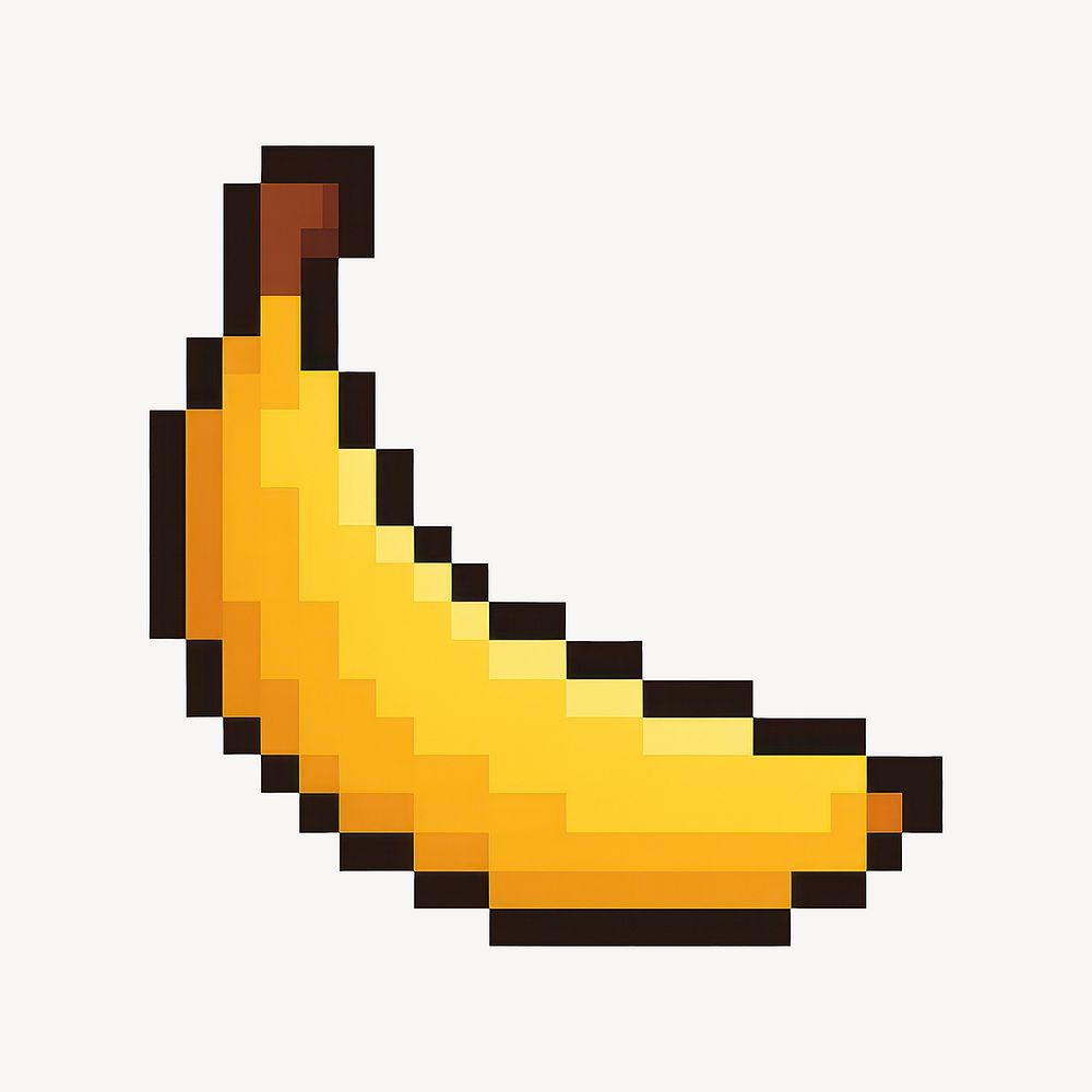Pixelated banana digital art | Free Photo Illustration - rawpixel