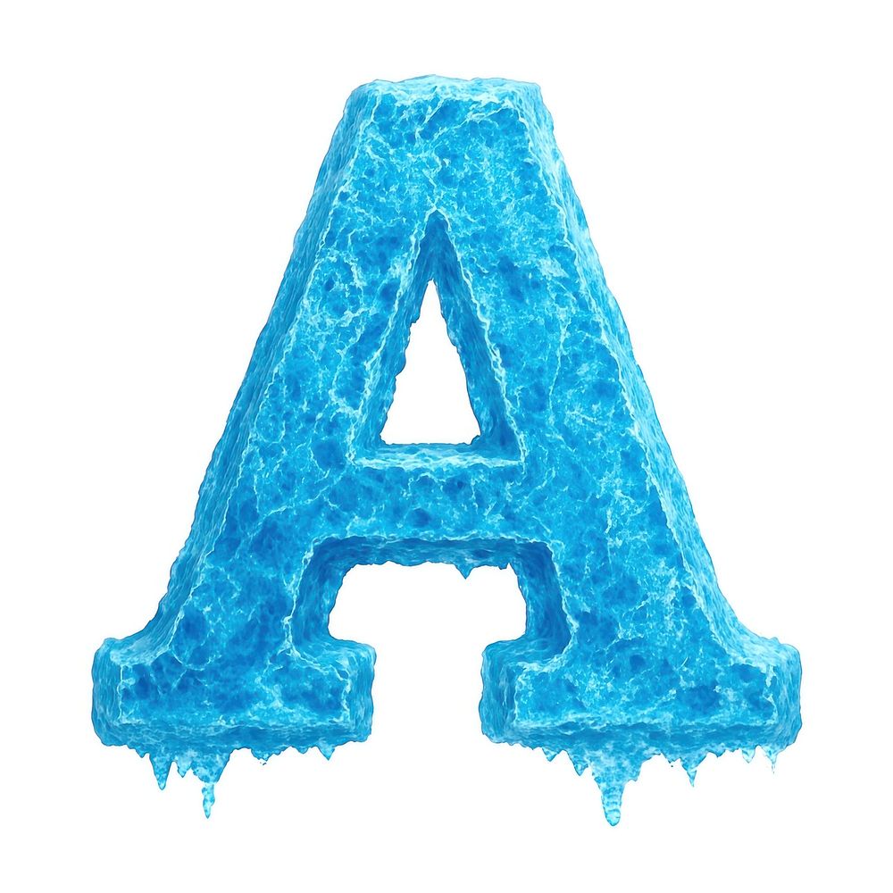 Frozen textured letter A | Free Photo Illustration - rawpixel