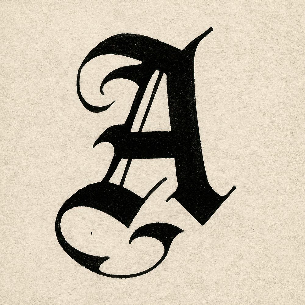 Elegant vintage letter design | Free Photo Illustration - rawpixel