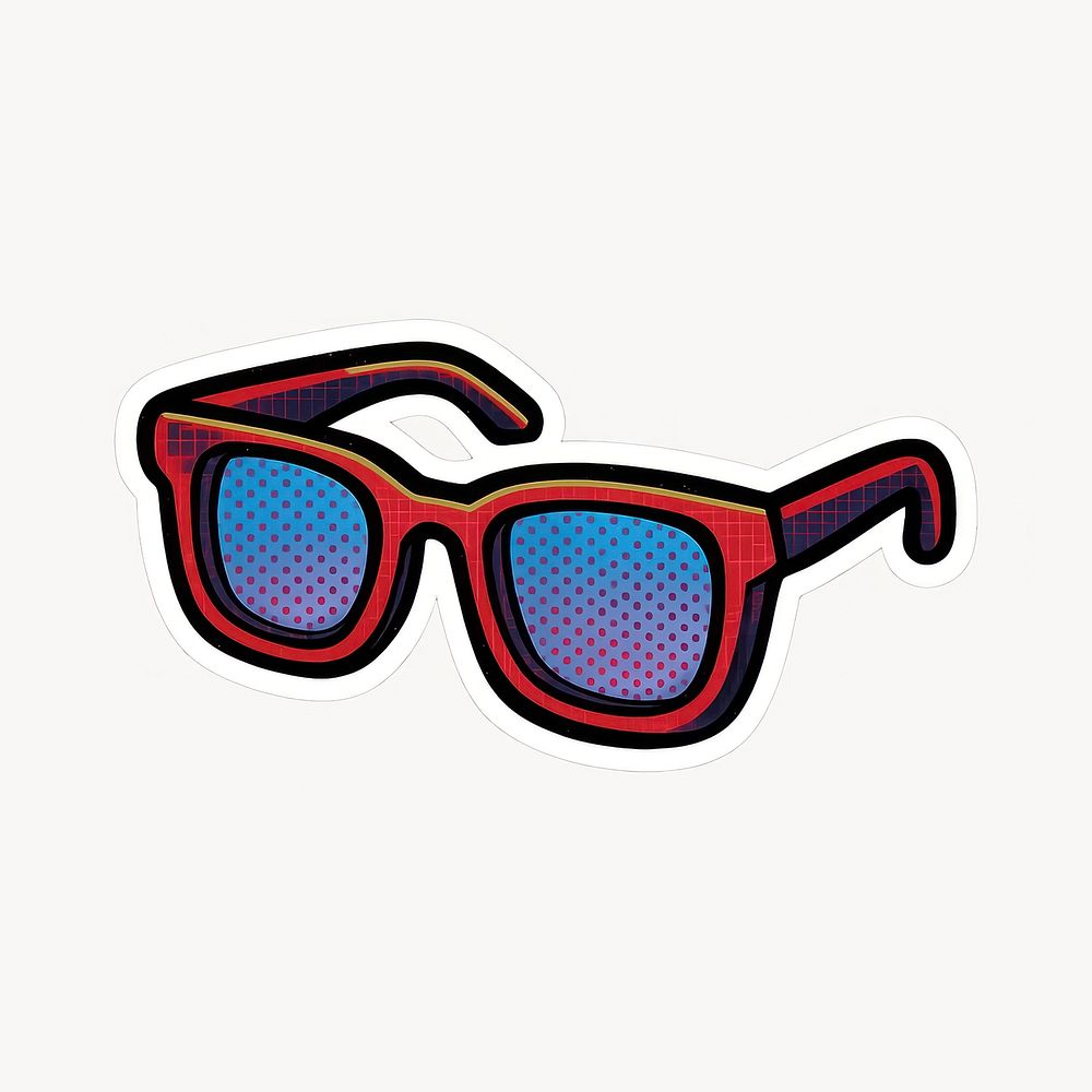 Retro pop art sunglasses illustration | Free Photo Illustration - rawpixel