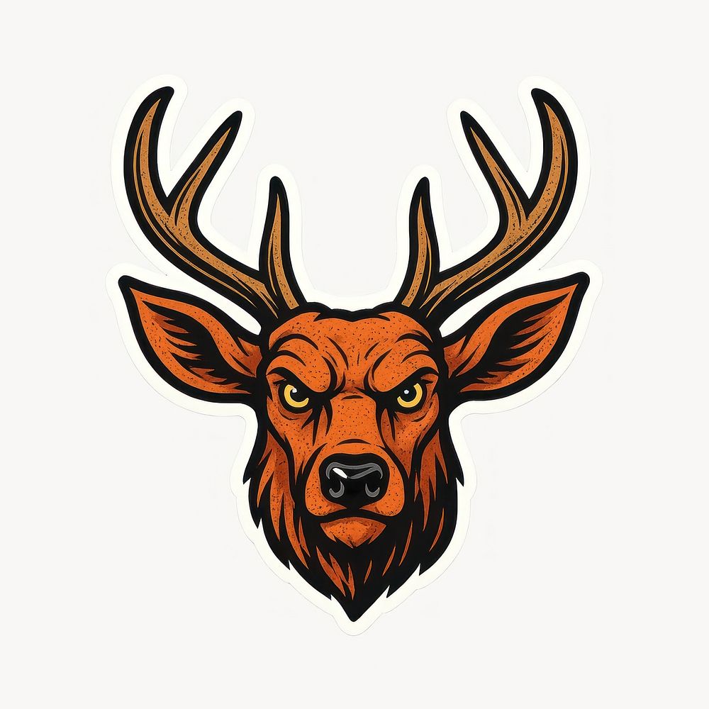 Bold deer head illustration | Free Photo Illustration - rawpixel