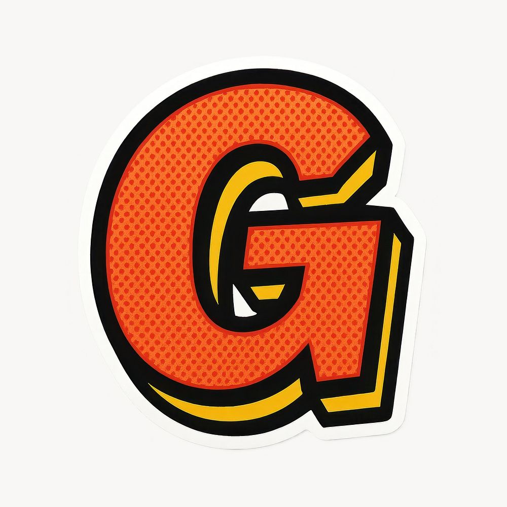 Bold comic-style letter G | Free Photo Illustration - rawpixel