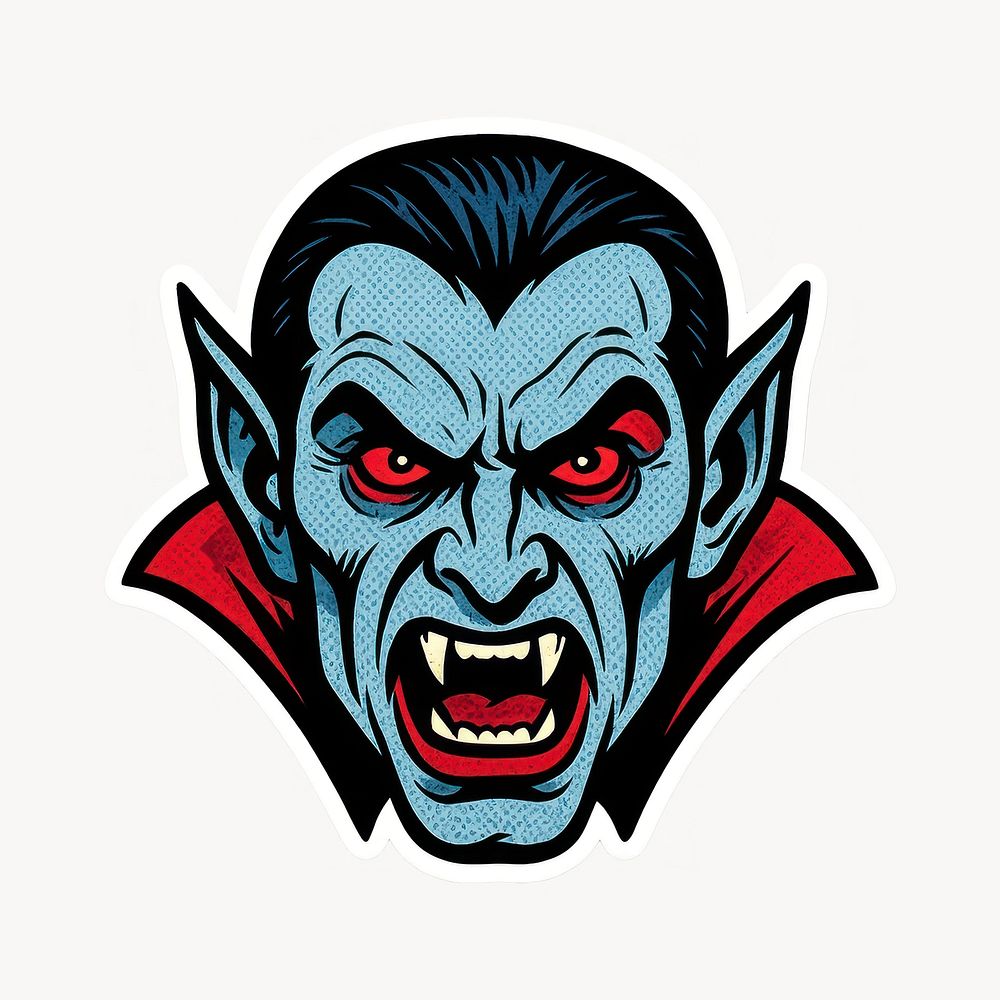 Vampire head illustration graphic | Free Photo Illustration - rawpixel