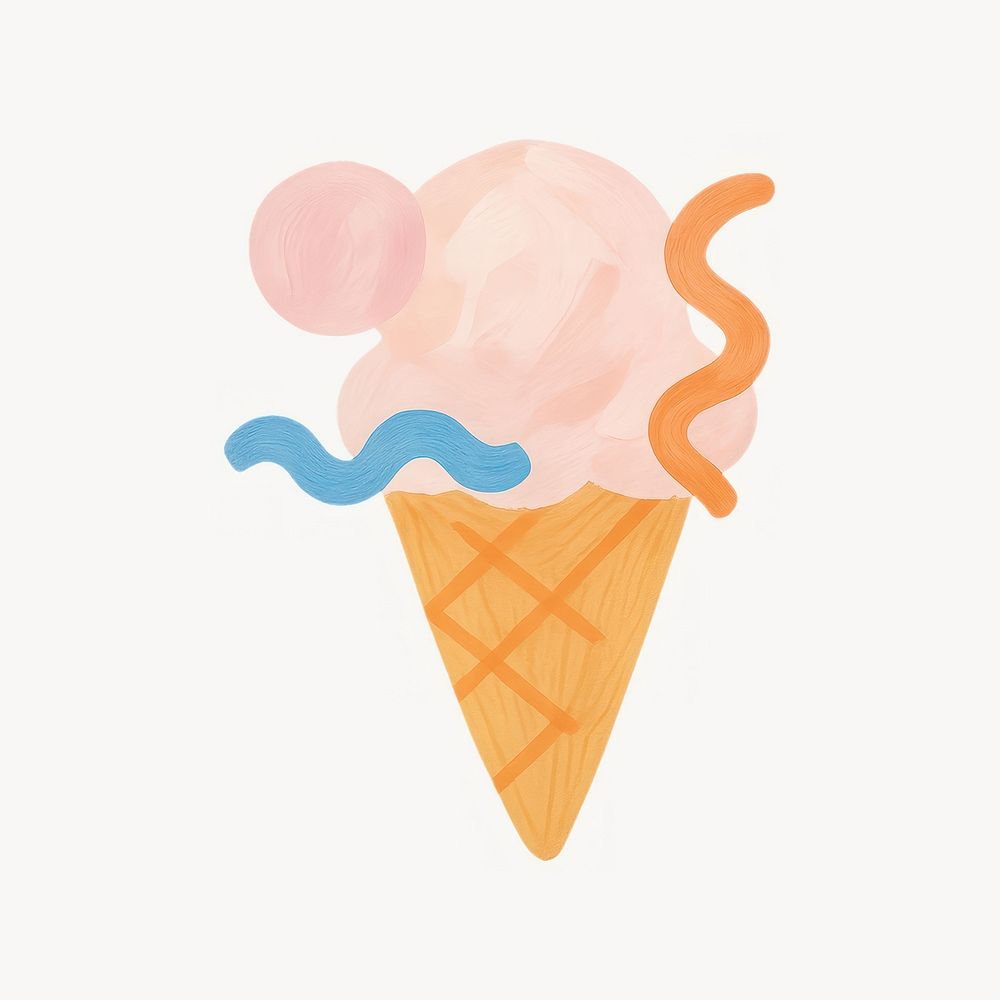 Abstract ice cream cone art | Free Photo Illustration - rawpixel