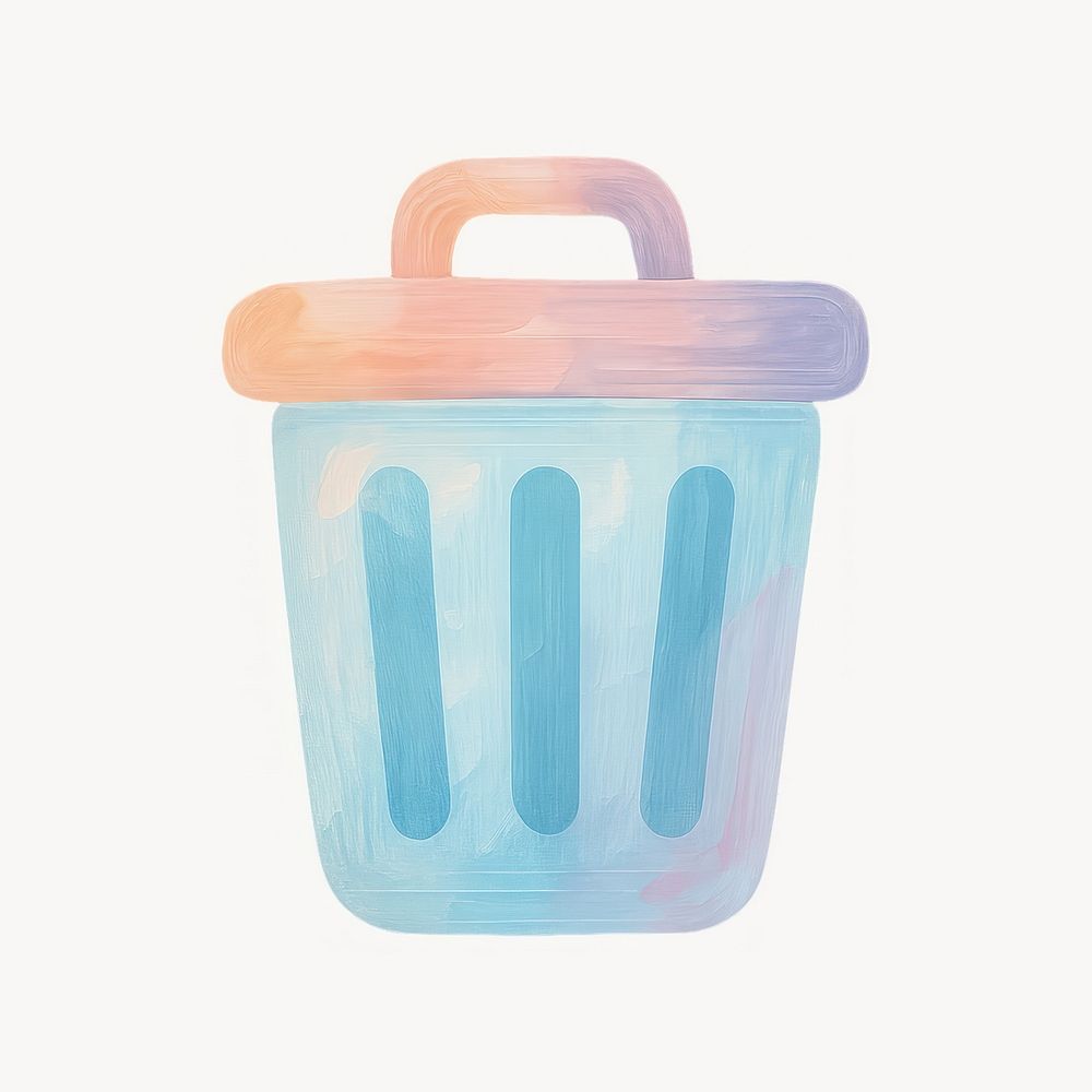 Colorful pastel trash icon | Free Photo Illustration - rawpixel