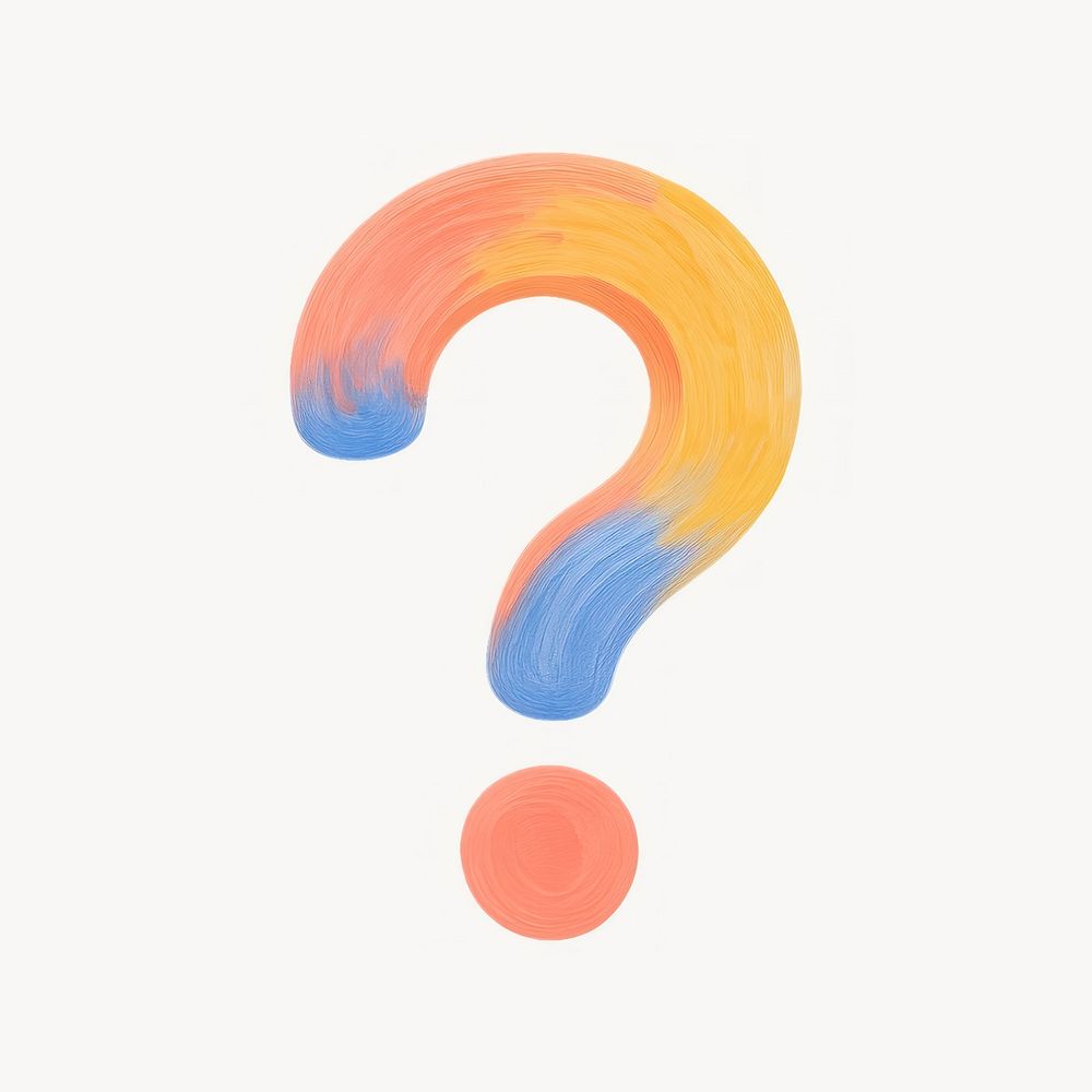 Colorful artistic question mark design | Free Photo Illustration - rawpixel