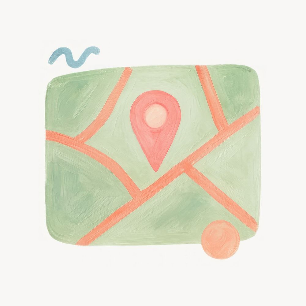 Abstract map location illustration | Free Photo Illustration - rawpixel
