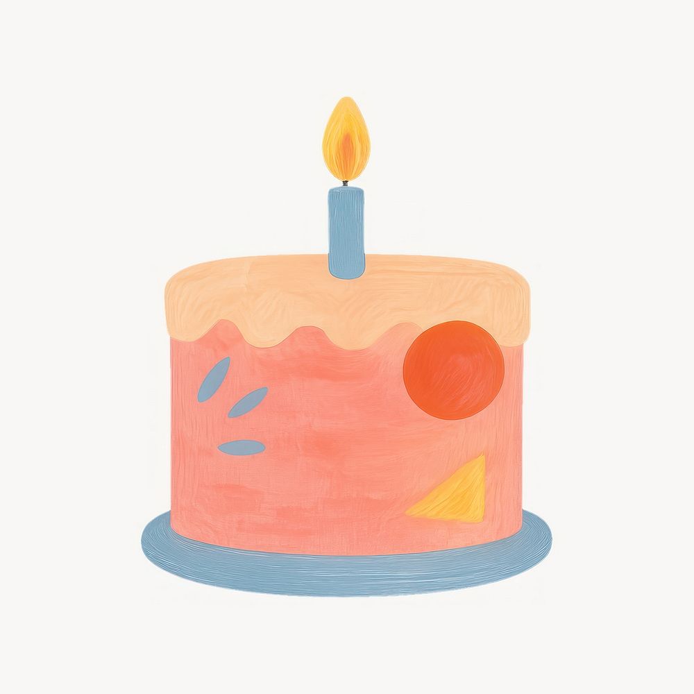 Colorful abstract birthday cake | Free Photo Illustration - rawpixel