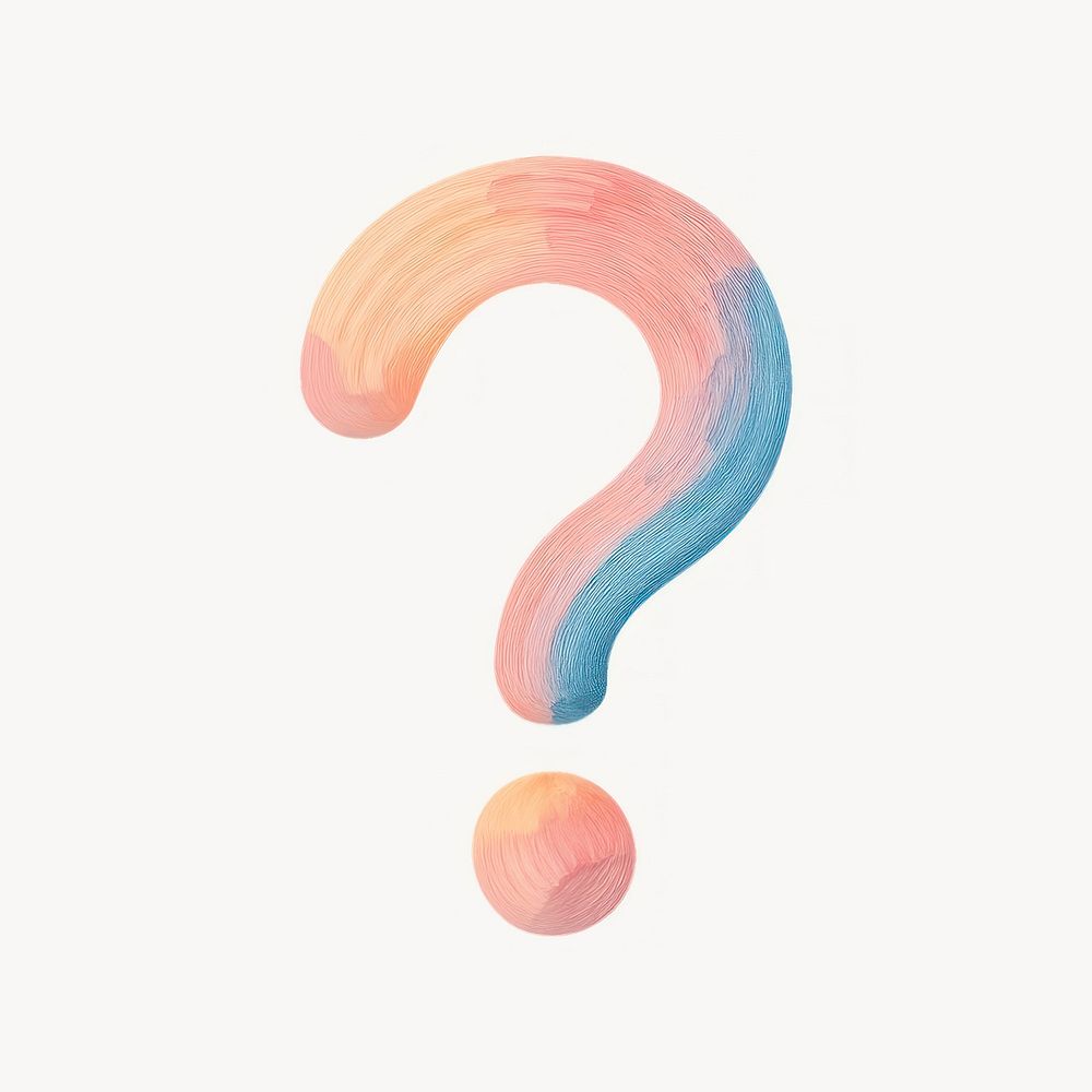 Colorful artistic question mark | Free Photo Illustration - rawpixel