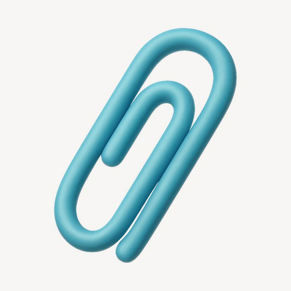 Minimalistic blue paperclip illustration | Free Photo Illustration ...