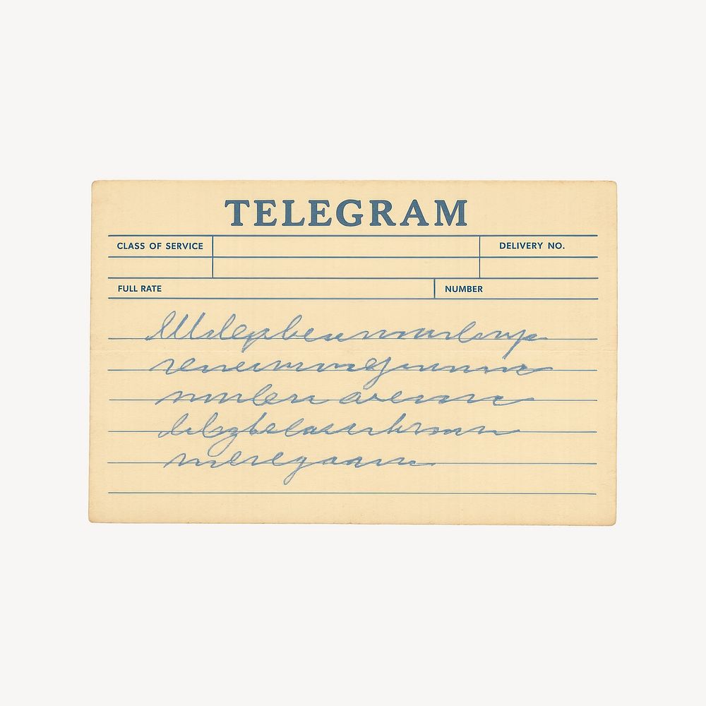 Vintage telegram paper design | Free Photo - rawpixel